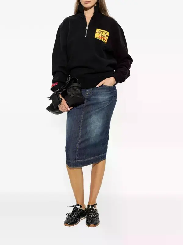 Dsquared2 Patch-detail Quarter-zip Sweatshirt