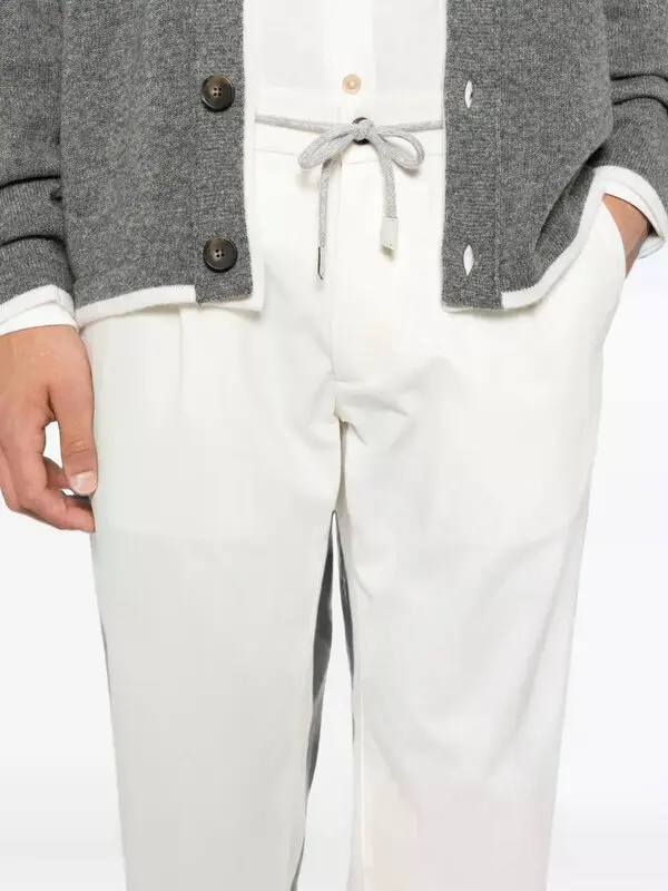 Eleventy Drawstring Pleated Trousers