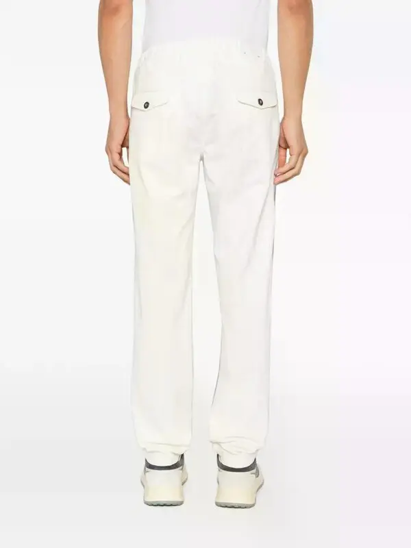 Eleventy Drawstring Pleated Trousers - White