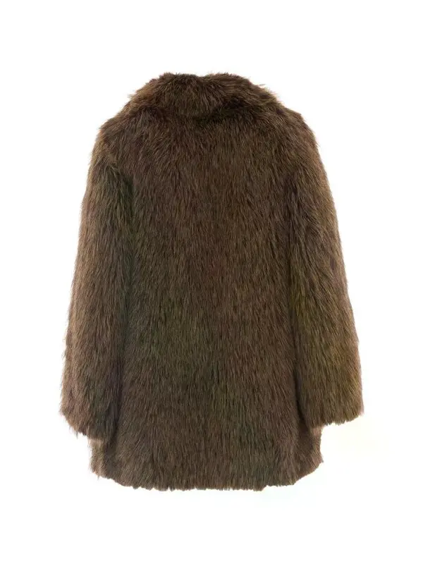 VALENTINI 1972 Faux-fur Notched-lapels Coat