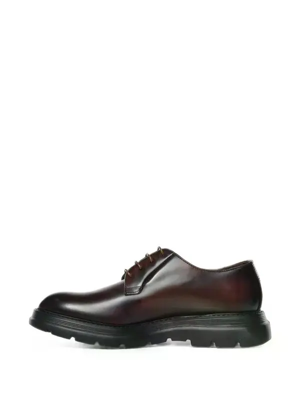 GIULIANO GALIANO Castro Polished Leather Derby Shoes