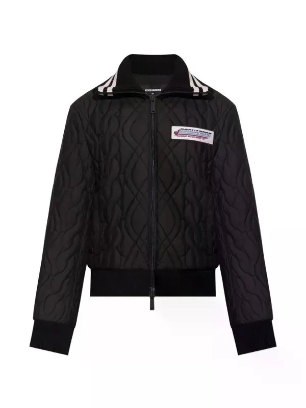 Dsquared2 Logo-patch Quilted Jacket - Black