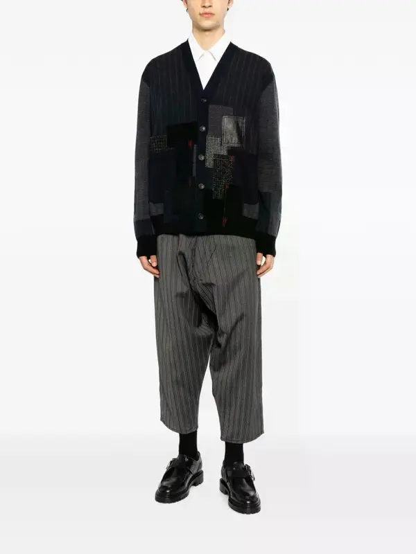 Junya Watanabe Jacquarded Patchwork Cardigan