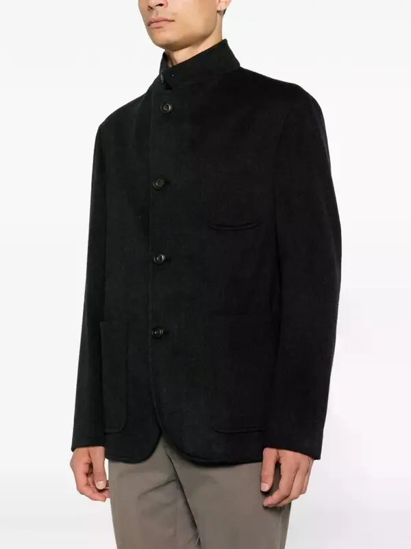 Corneliani High-neck Patch-pocket Jacket