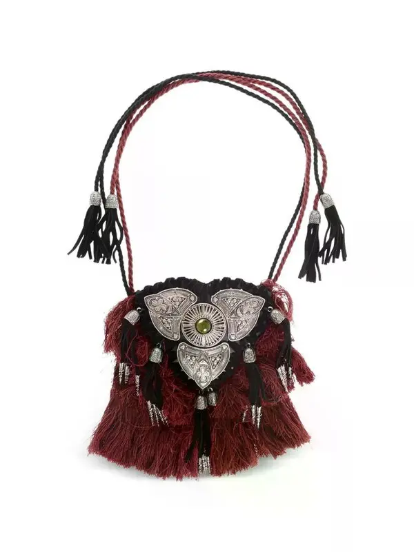 Dsquared2 Fringed Beaded Necklace - Silver