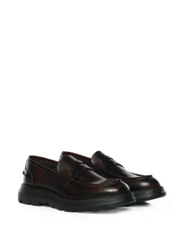 GIULIANO GALIANO Bryan Chunky-sole Leather Loafers