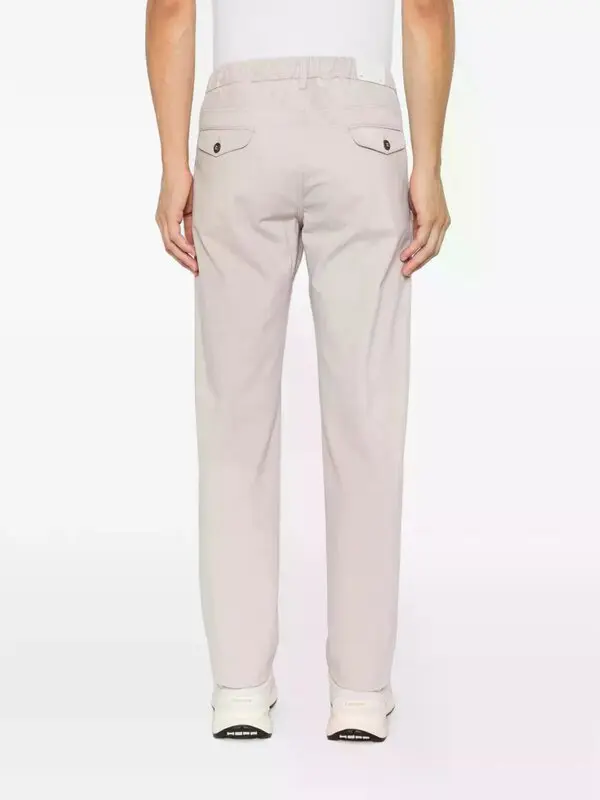 Eleventy Drawstring Pleated Trousers - Neutrals