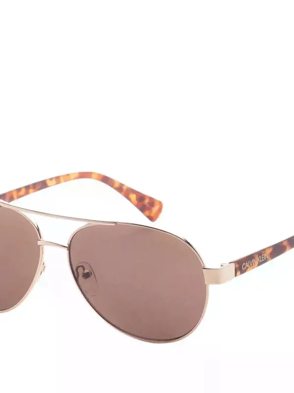 Calvin Klein Tone Aviator Sunglasses
