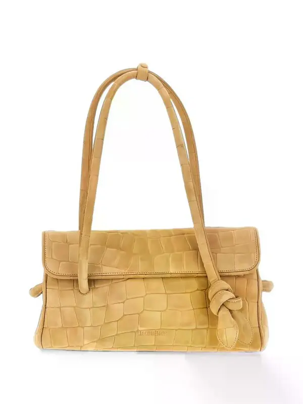 Jacquemus Croc-effect Leather Tote Bag