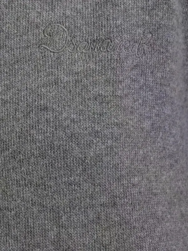 Dsquared2 Logo-embroidered Knit Hoodie Sweater