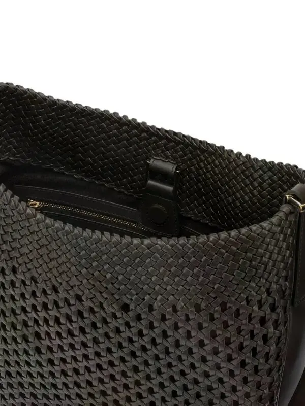FERRAGAMO Woven Leather Shoulder Bag