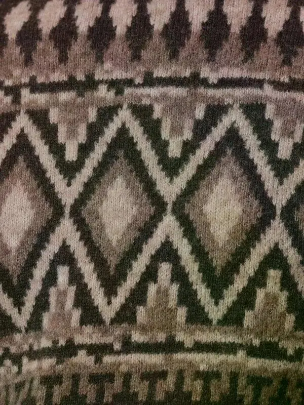 BALLANTYNE Geometric-intarsia Raglan-sleeve Jumper