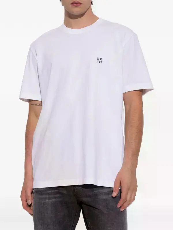 Dsquared2 Logo-appliqué T-shirt - White