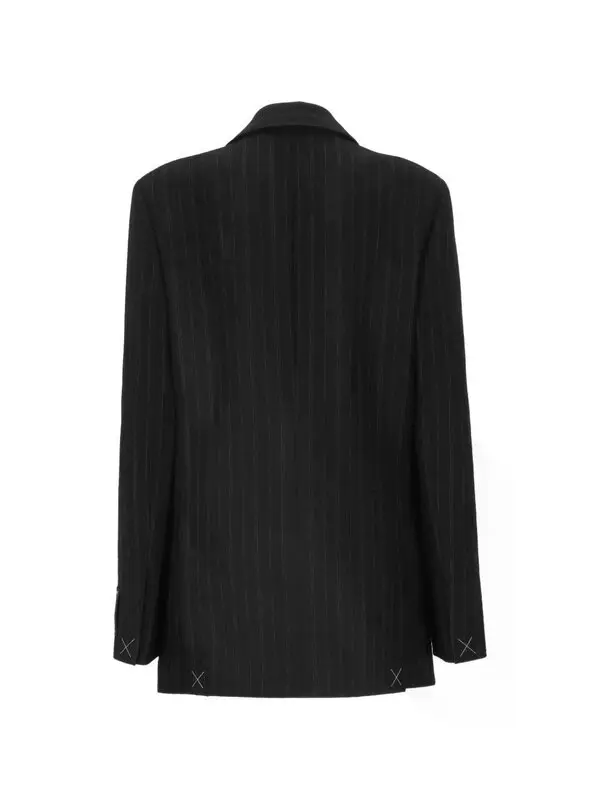 Off-White Pinstripe-pattern Single-breasted Blazer