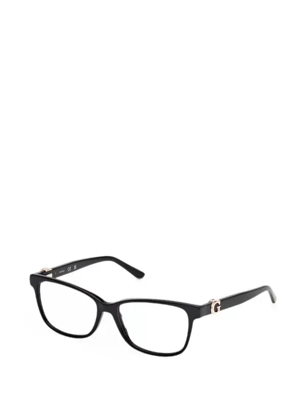 Guess Logo Plaque Square-frame Eyeglasses