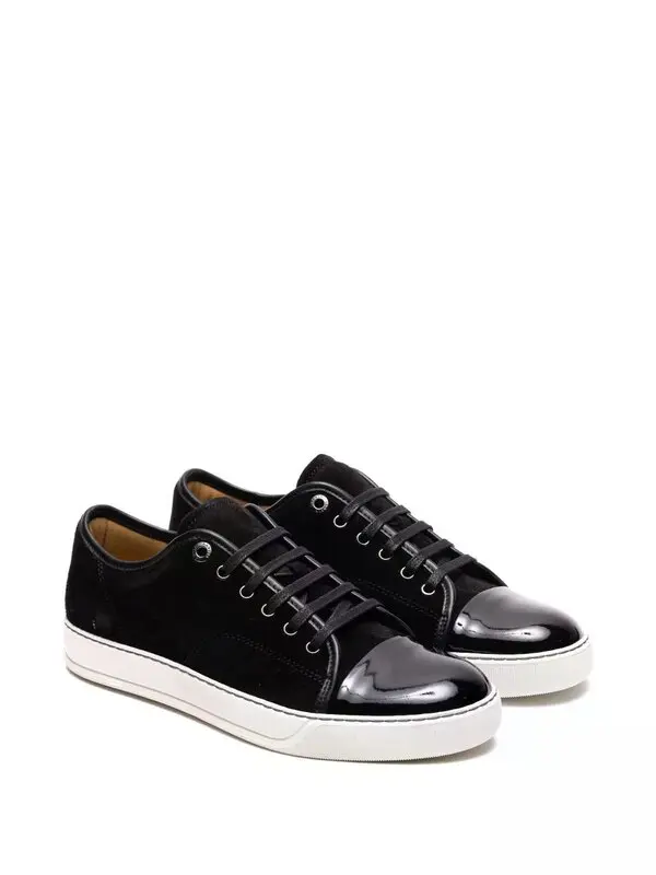 LANVIN Dbb1 Sneakers In Patent Leather And Suede - Black