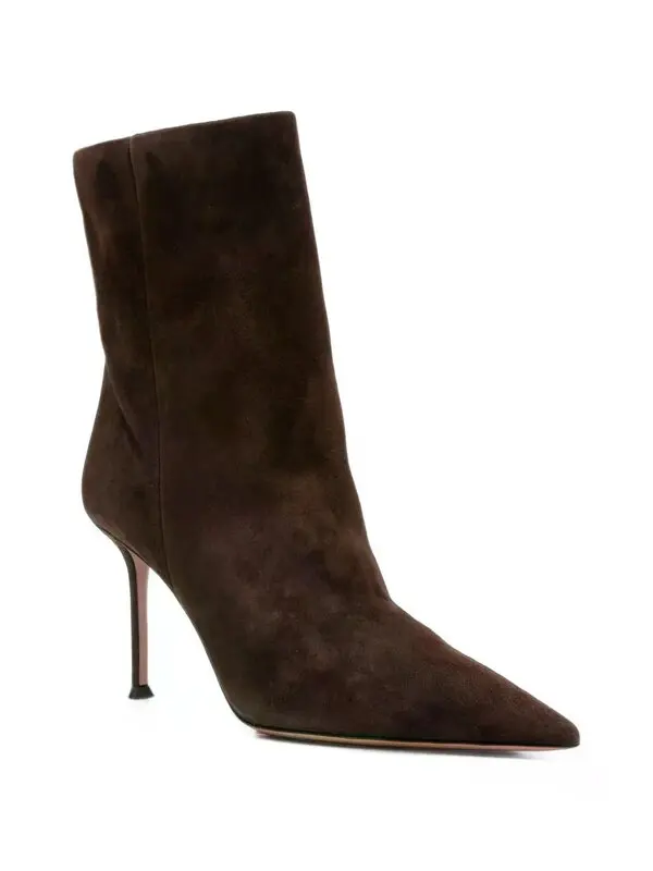 AQUAZZURA Pointed-toe Suede Boots