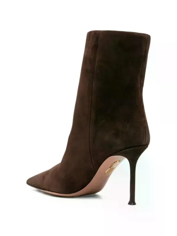AQUAZZURA Pointed-toe Suede Boots