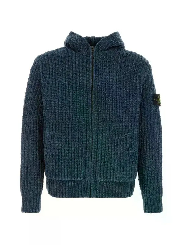 Stone Island 5100065 Mouliné Cotton Chenille - Blue
