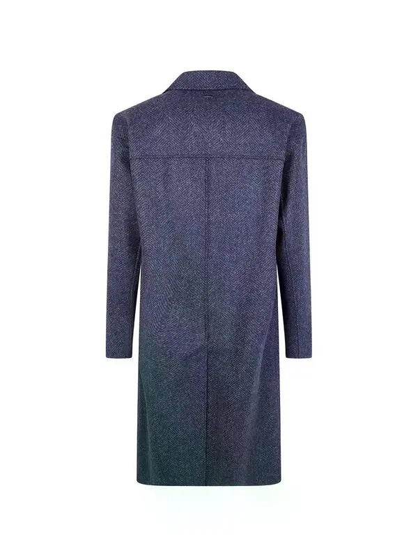 Herno Herringbone Single-breasted Coat