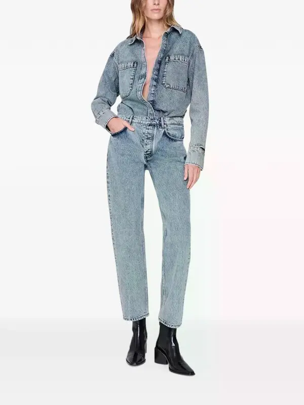 ANINE BING Samy Shirt - Blue