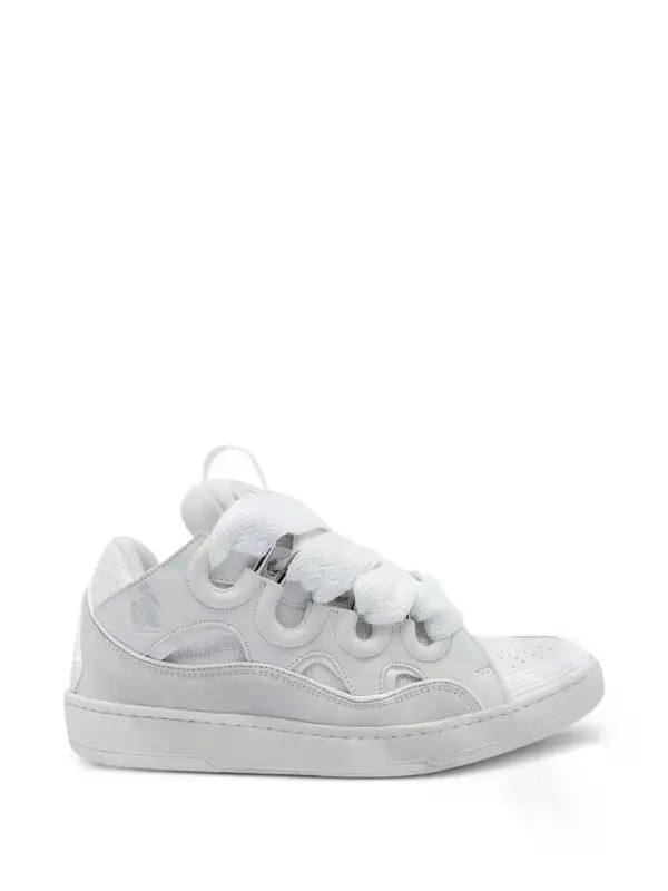 LANVIN Curb Sneakers In Leather - White