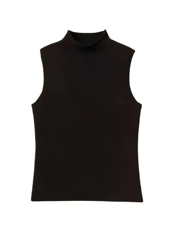 TWINSET High-neck Sleeveless Top - Black