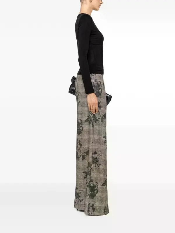 NISSA Tencel And Wool Blend Top With Crew Neckline
