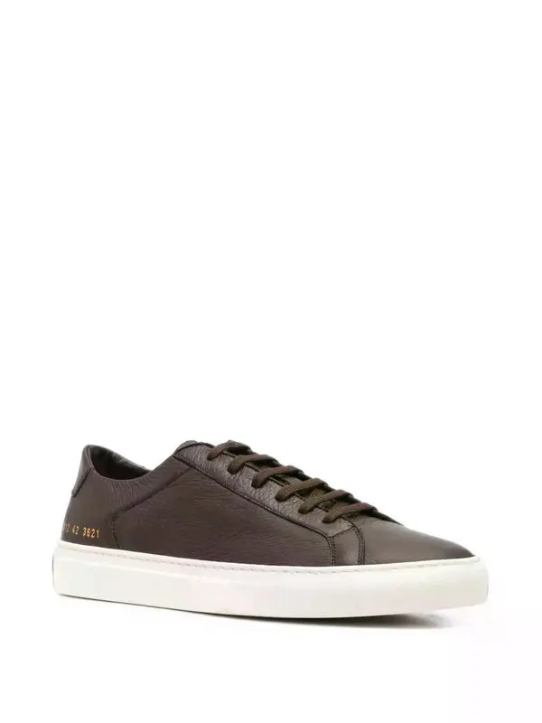 COMMON PROJECTS Leather Lace-up Sneakers - Brown