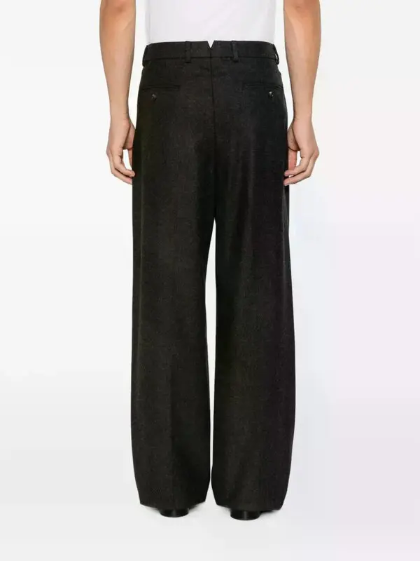 Emporio Armani Pleated Wide-leg Trousers