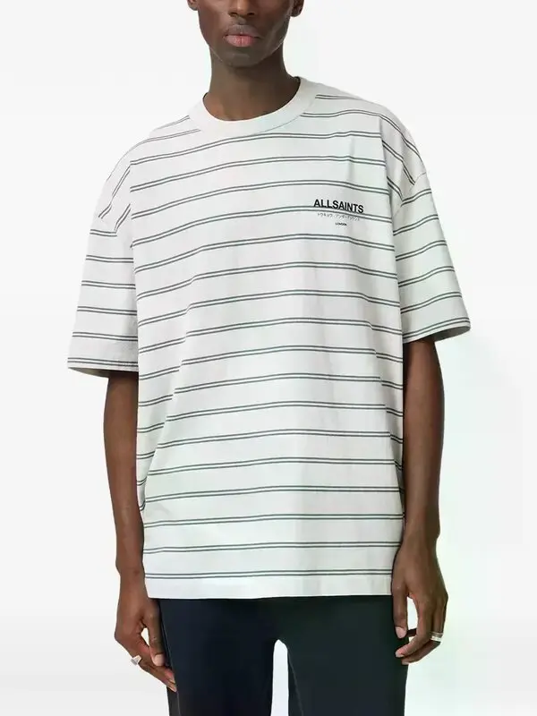 ALLSAINTS Underground Striped T-shirt - White