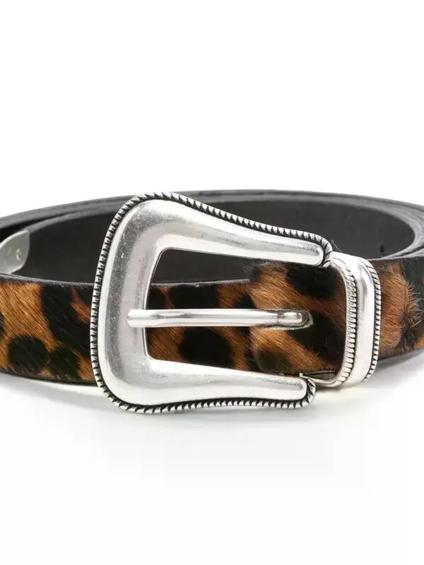 ERALDO Leopard-print Buckle-fastening Belt