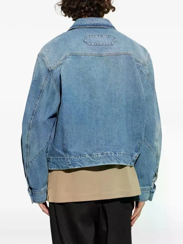 Jacquemus De-nîmes Canevas Zip-up Denim Jacket - Blue