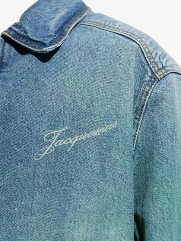 Jacquemus De-nîmes Canevas Zip-up Denim Jacket - Blue