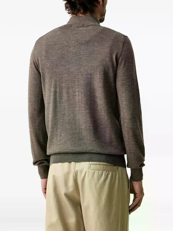 AERONAUTICA MILITARE Logo-embroidered Wool Sweater
