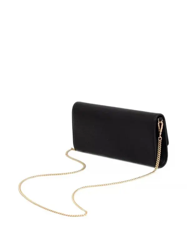 Liu Jo Logo Plaque Chain Strap Clutch - Black