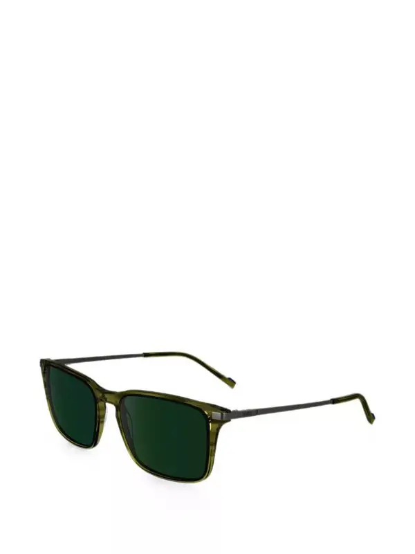 ZEISS Striped Rectangle-frame Sunglasses