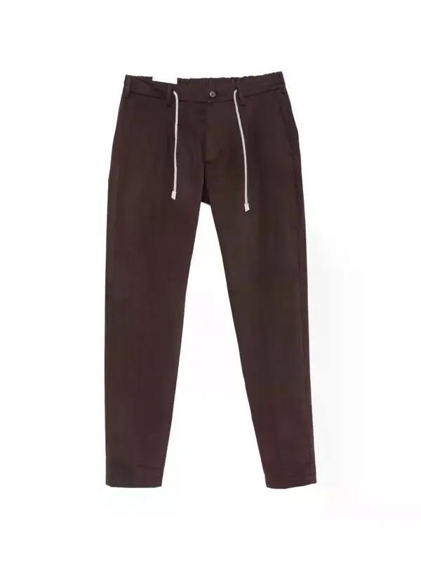 Eleventy Drawstring-fastening Pleated Trousers
