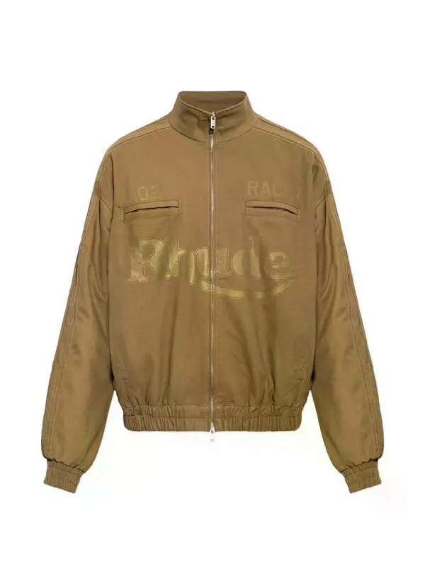 Rhude Rally Track Logo-print Zip-up Jacket