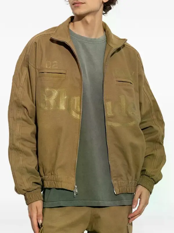 Rhude Rally Track Logo-print Zip-up Jacket