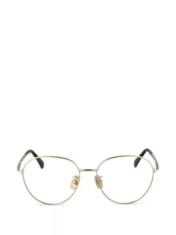 Max Mara Round-frame Glasses - Gold
