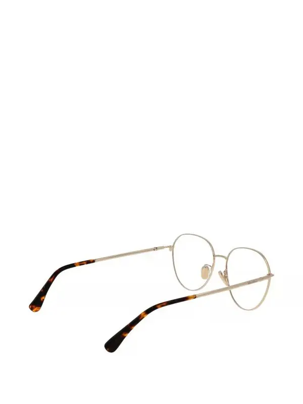 Max Mara Round-frame Glasses - Gold