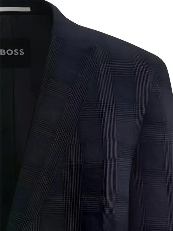 BOSS Check-pattern Wool Suit