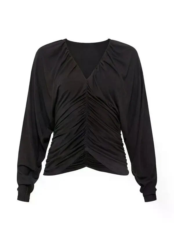 NISSA Draped Tencel™ And Wool Top