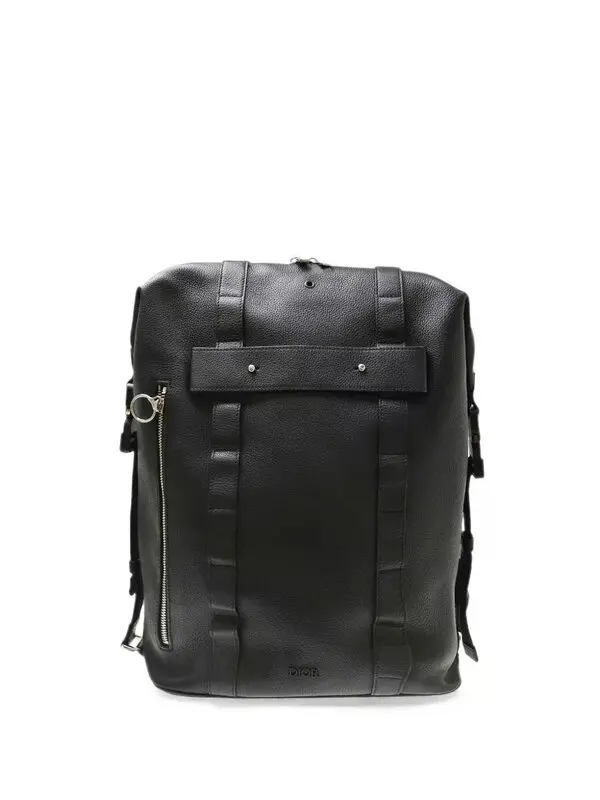 Dior 2018 Grained Leather Backpack - Black