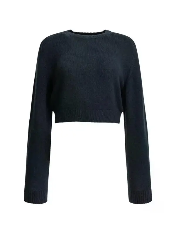 Khaite Masie Cropped Ribbed-knit Sweater