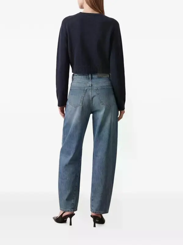 Khaite Masie Cropped Ribbed-knit Sweater