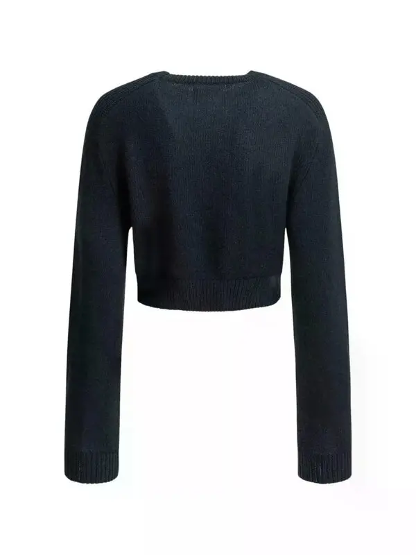 Khaite Masie Cropped Ribbed-knit Sweater