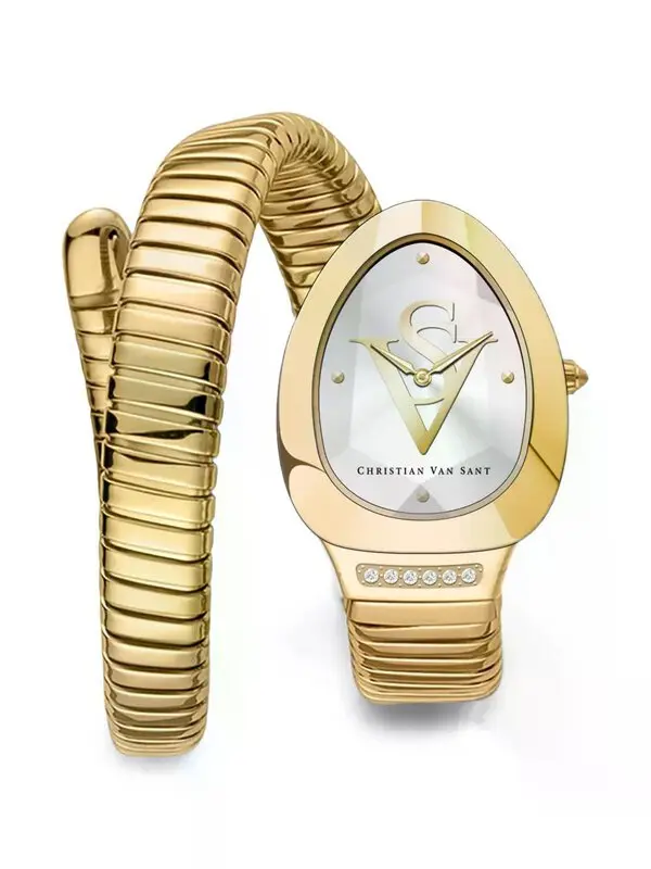 CHRISTIAN VAN SANT Naga Wrap-around Watch - Silver