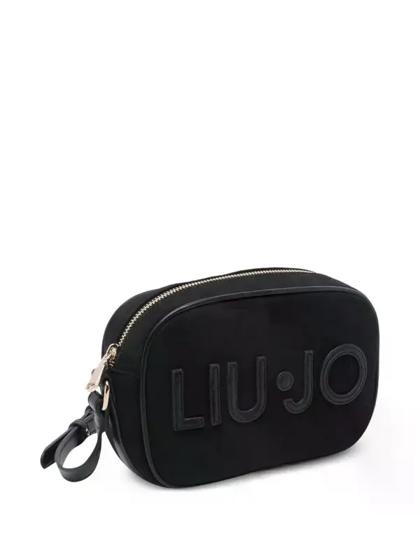Liu Jo Logo Appliqué Shoulder Bag - Black